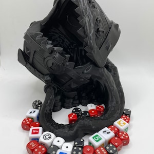 Mimic Dice Tower 3D Printed Dice Roller Compatible With Dungeons and Dragons, Pathfinder, TTRPG ...