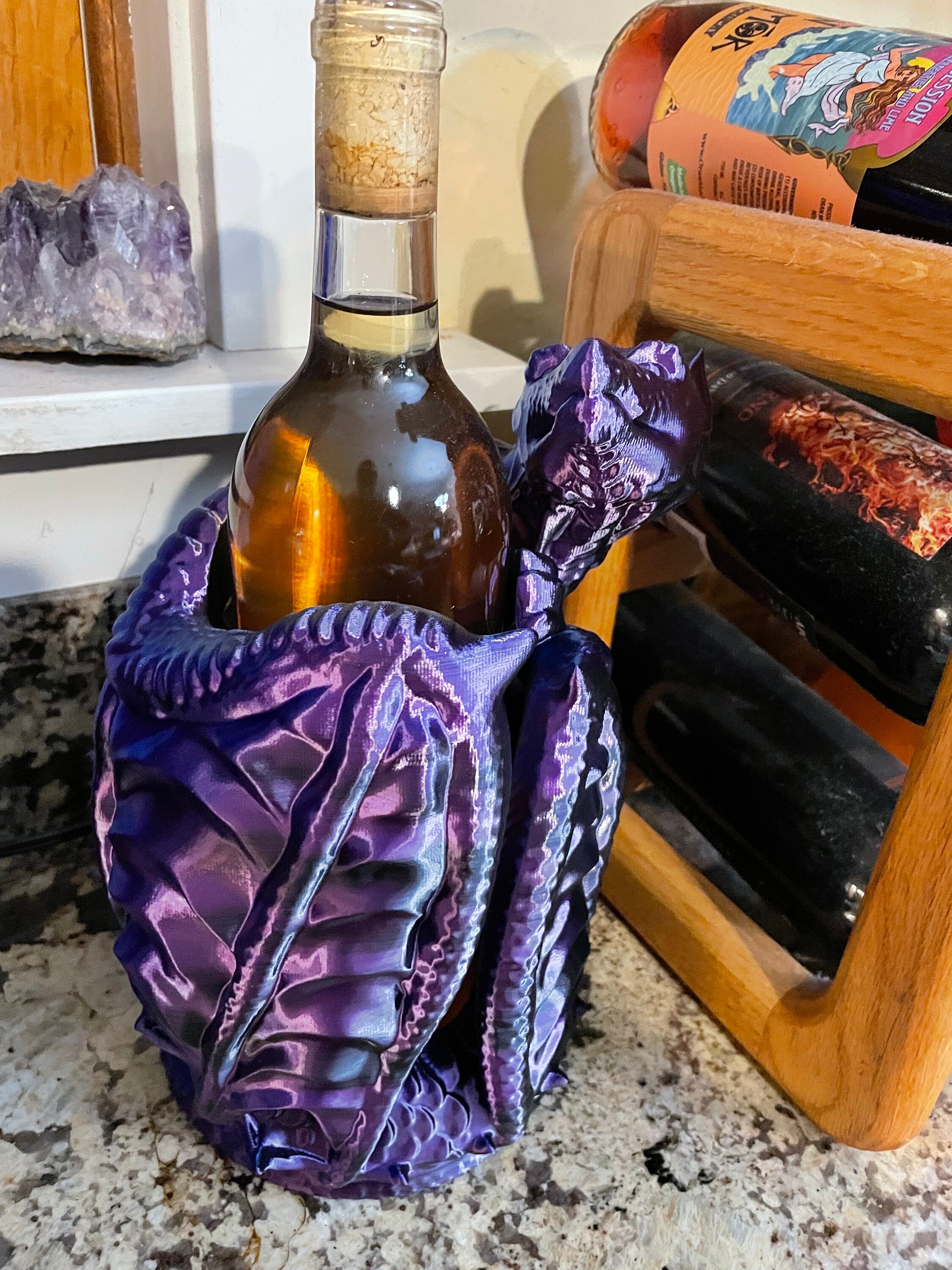 Dragon Bottle Holder 3D Printed Bottle Stand Home Décor - Etsy