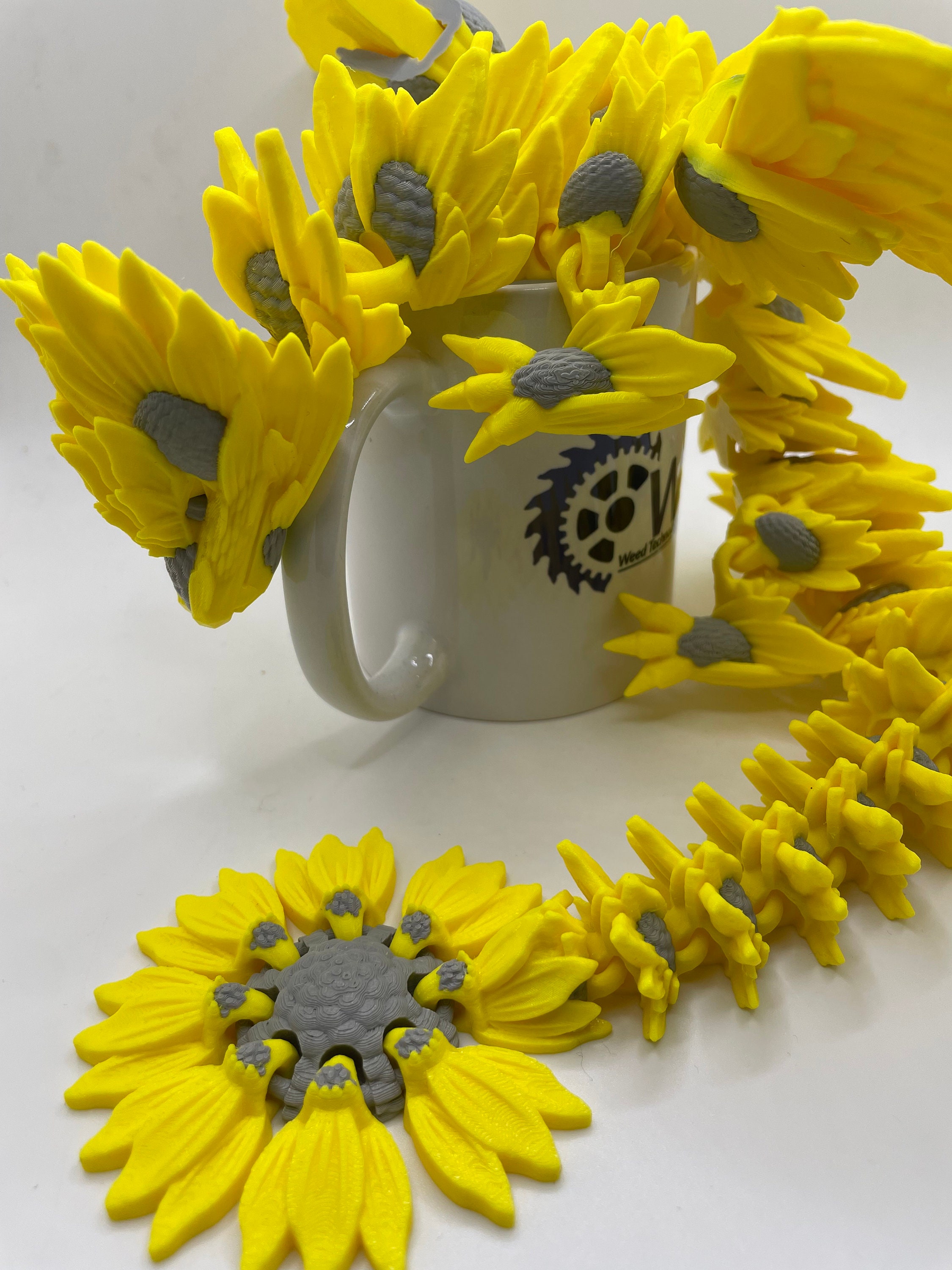 Sunflower Dragon | 3D Printed Fidget Toy | Sensory Toy - Etsy