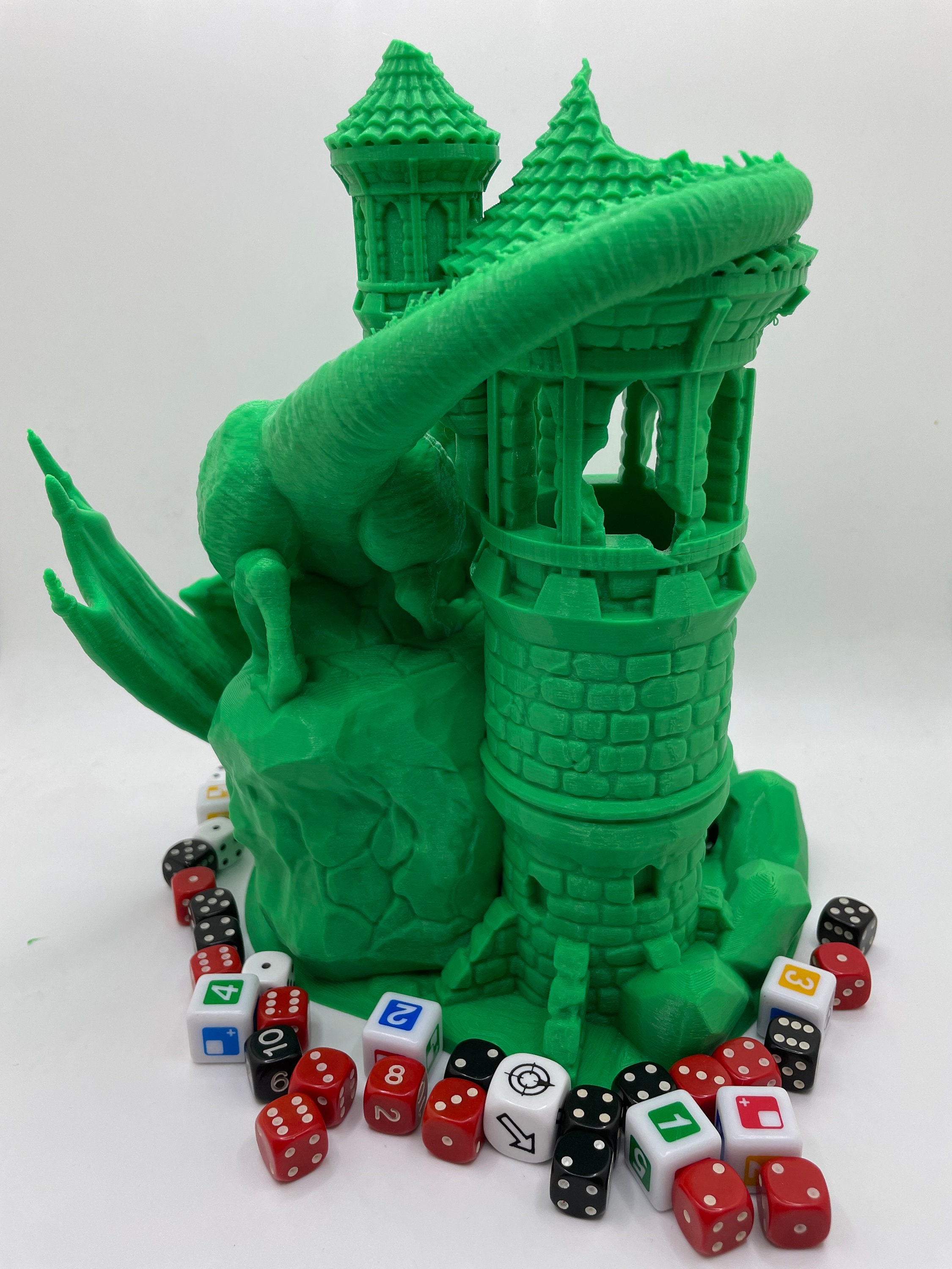 The Watchtower Dragon 3D Printed Dice Roller Mythic Roll - Etsy