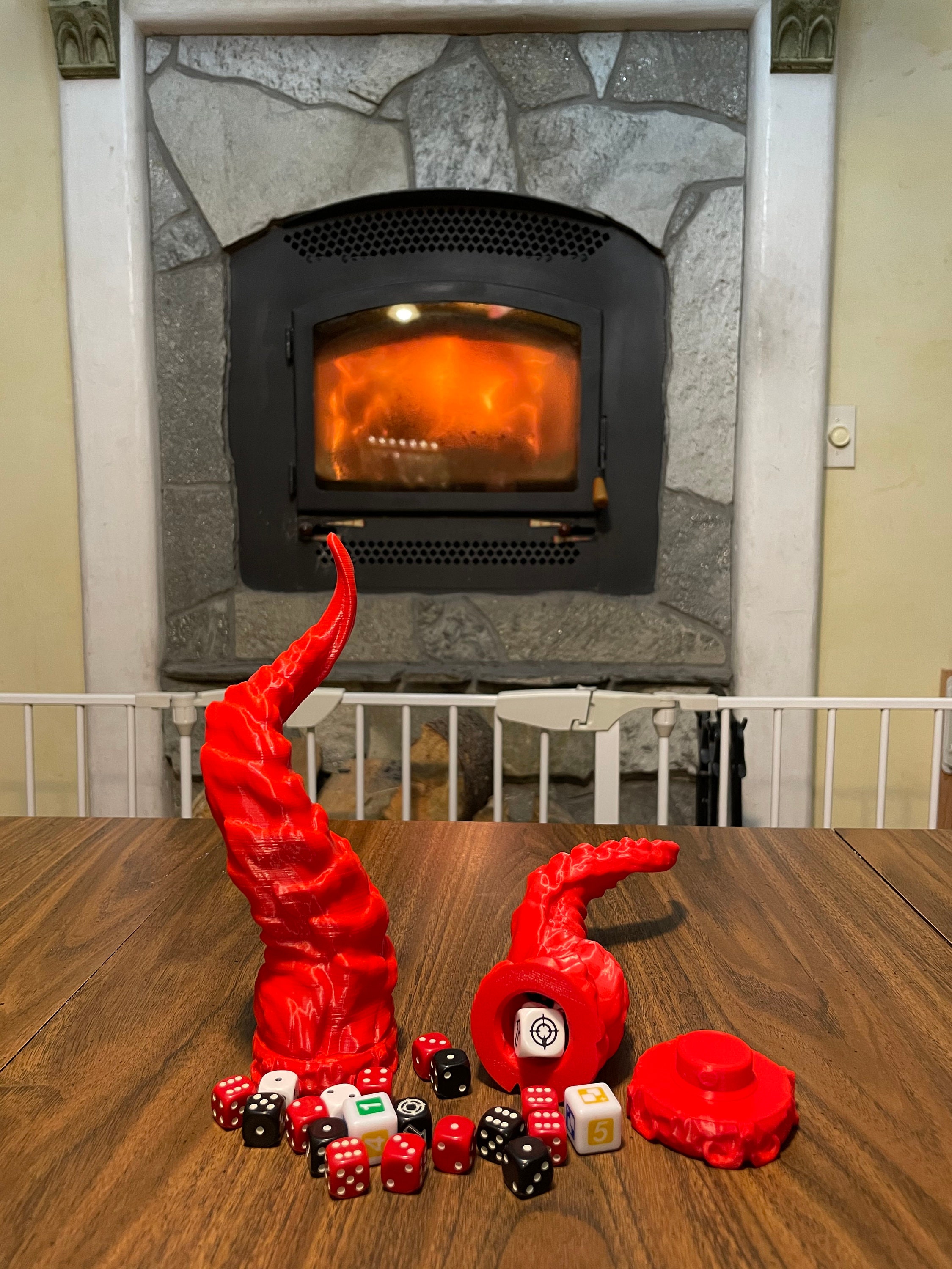 The Dragon Skull Dice Tower 3D Printed Dice Roller Dice Vault ...