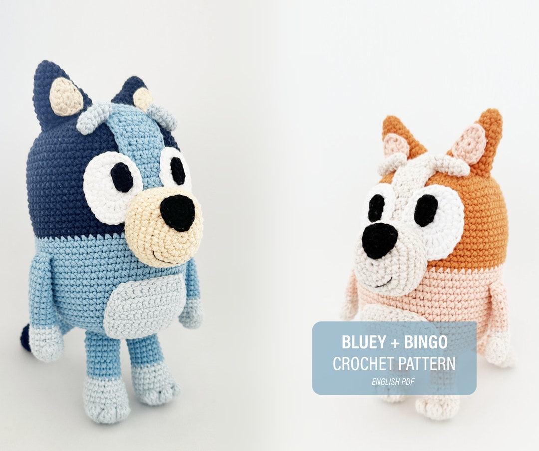 Patrón de crochet Bluey Bingo - Etsy España