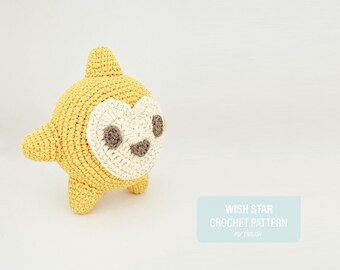Low Sew English PDF Crochet Pattern Plush Wishing Star Squishy Instant ...