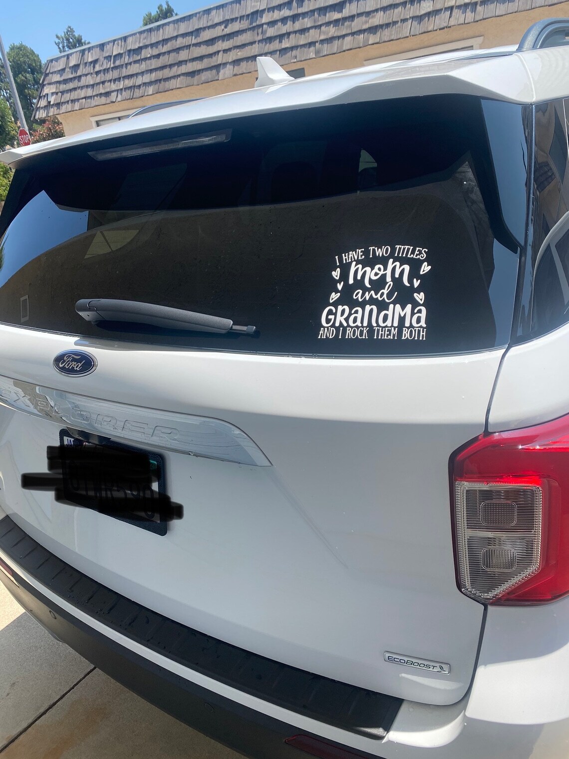 Mom and Grandma Decal | Car Decal | Window Sticker | Two Titles Mom and ...