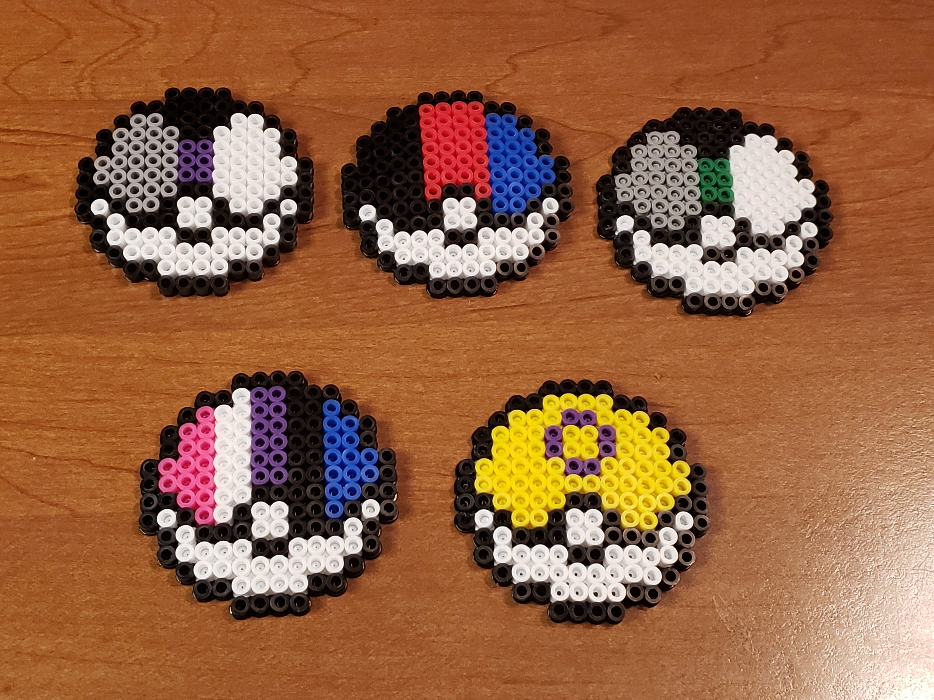 Art & Collectibles Other Assemblage LGBT Perler Pokeballs Mixed Media ...