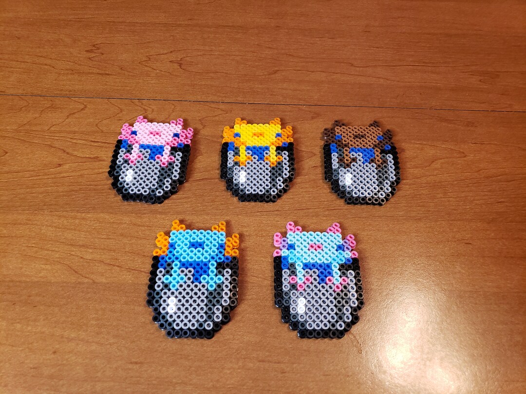 Perler Minecraft Axolotl - Etsy