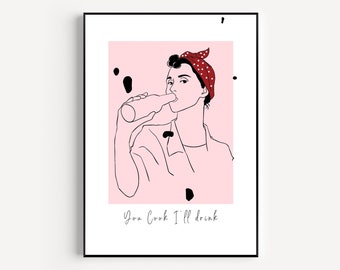 Beer Pin Up - Etsy