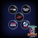 Synthwave Bands Badge Set 80s Retrowave Music Button Pin - Etsy