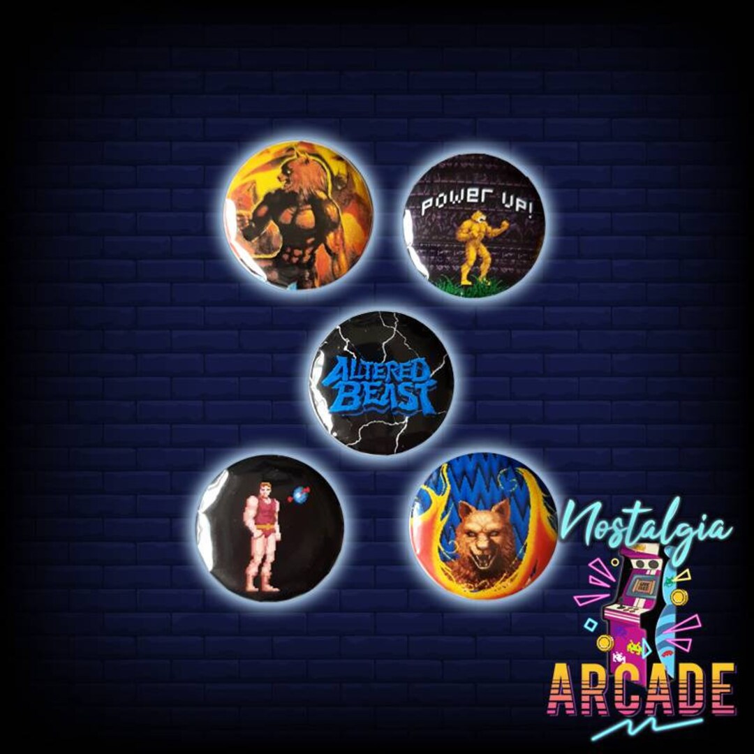 SEGA Altered Beast Retro Gaming Video Game Badge Set Geek Gift - Etsy