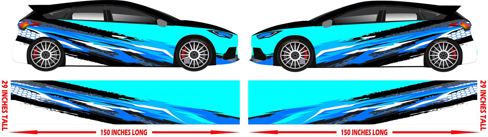 51 Tidal Wave Race Car Side Wrap Laminated Print Modified Late Model ...