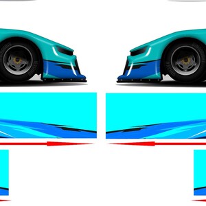 51 Tidal Wave Race Car Side Wrap Laminated Print Modified Late Model ...