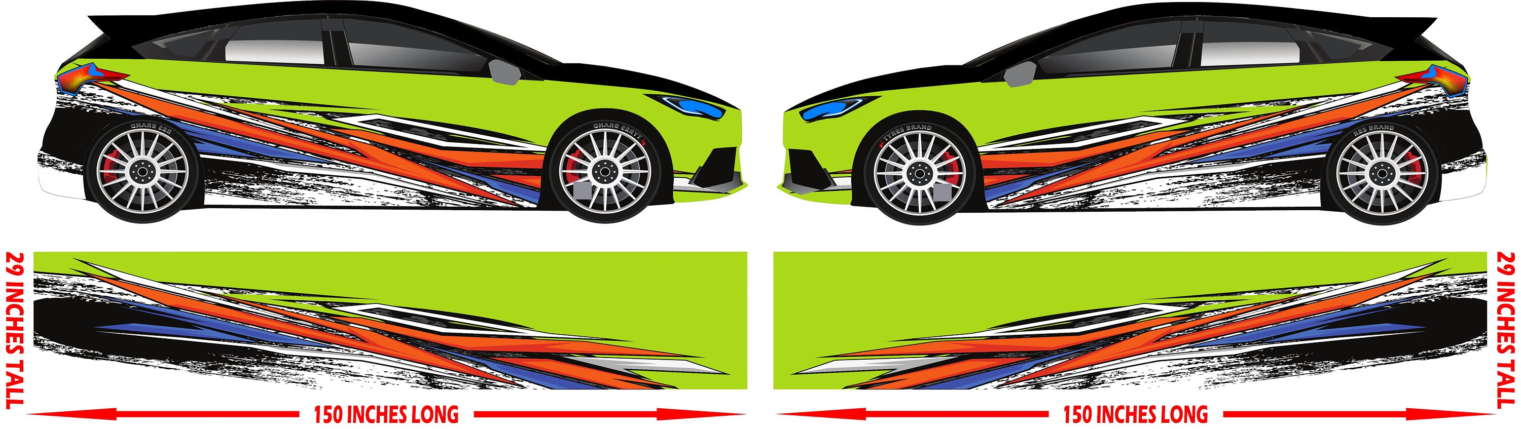 56 Elite Race Car Side Wrap Laminated Print Modified Late Model Super ...