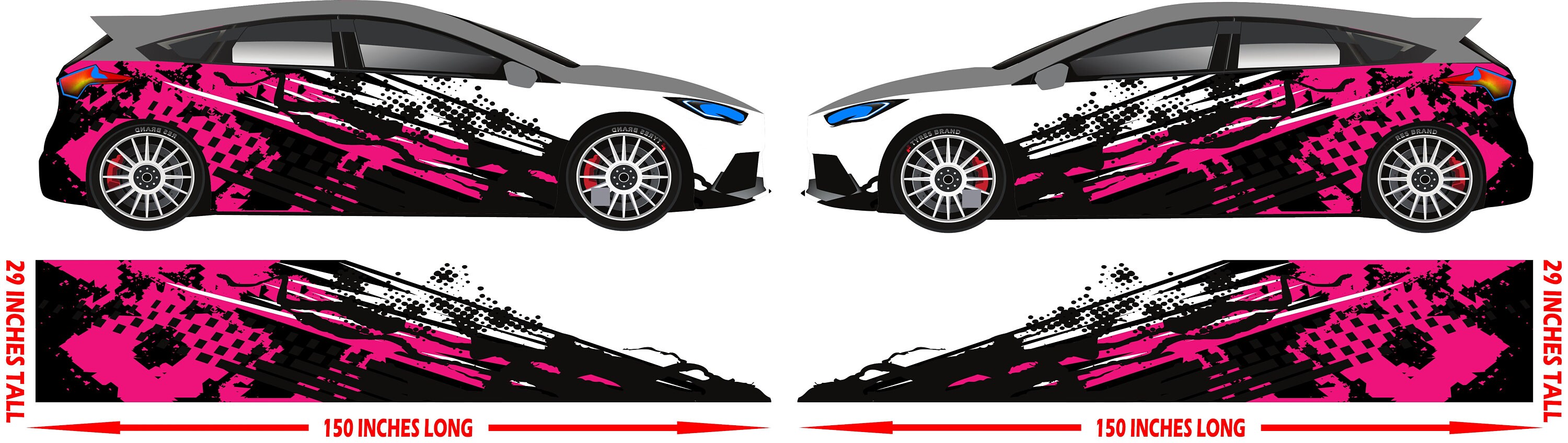 10 X Stream Race Car Side Wrap Laminated Print Modified Late Model ...