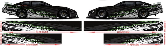 40 Side Streets Race car Side wrap Laminated Print Modified | Etsy