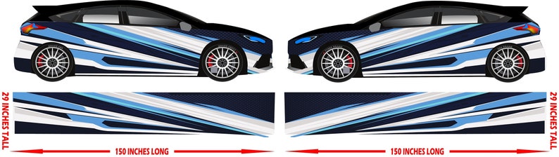 1coolblue Race Car Side Wrap Laminated Print Modified Late Model Super ...