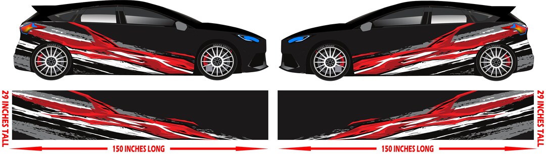 55 Stream Line Race Car Side Wrap Laminated Print Modified Late Model ...