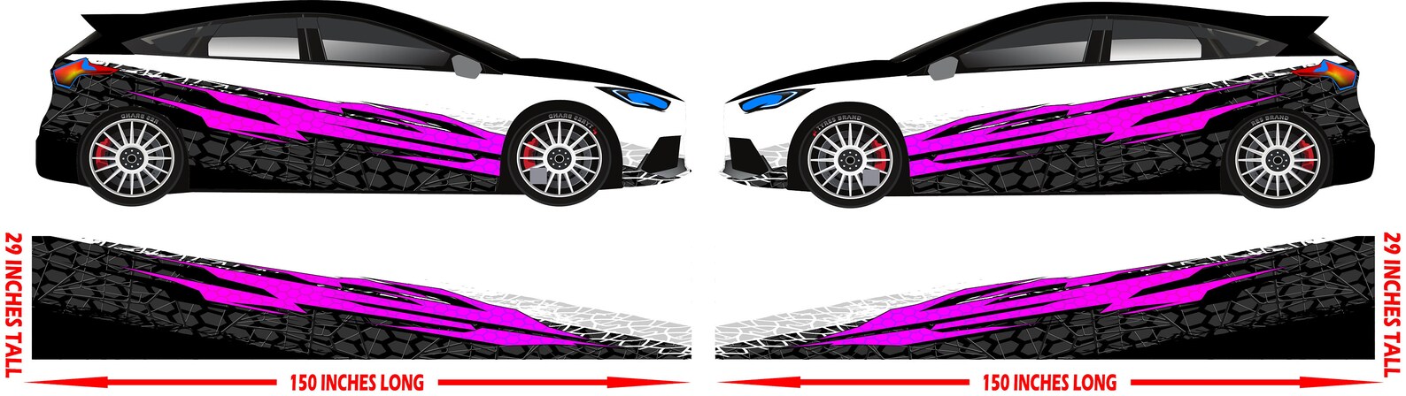 5 Purple Dream Race Car Side Wrap Laminated Print Modified Late Model ...