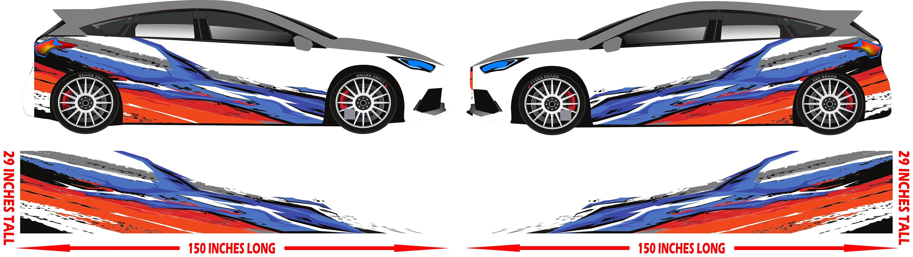 7 Ocean Sunset Race Car Side Wrap Laminated Print Modified Late Model ...