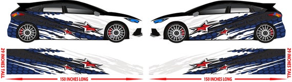 12 Shooting Star Race Car Side Wrap Laminated Print Modified - Etsy