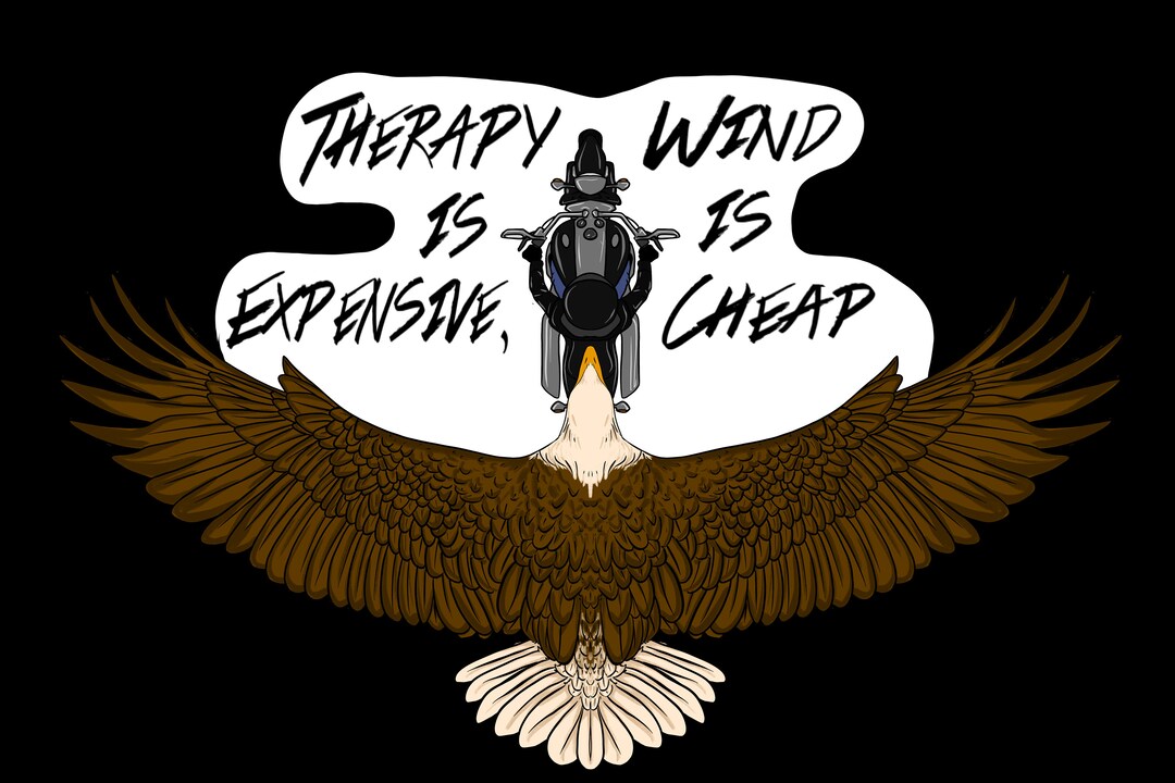 01 Custom Biker Eagle Decal-high Quality 7 Yr Vinyl; Laminated - Etsy