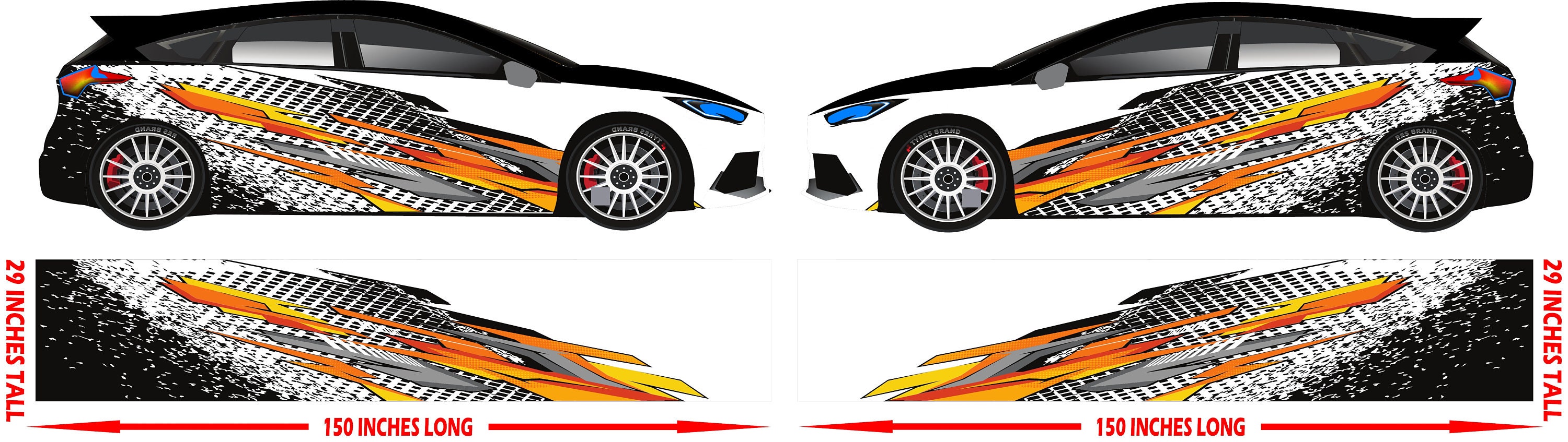 29 Golden Snap Race Car Side Wrap Laminated Print Modified Late Model ...