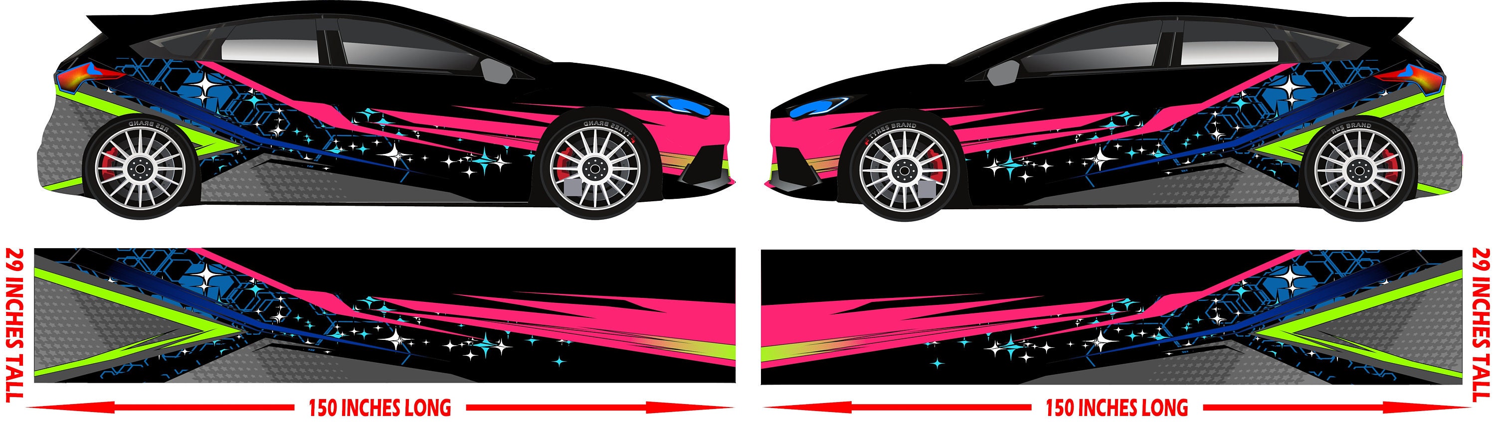 39 Galaxy Race Car Side Wrap Laminated Print Modified Late Model Super ...