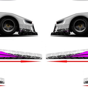 5 Purple Dream Race Car Side Wrap Laminated Print Modified Late Model ...