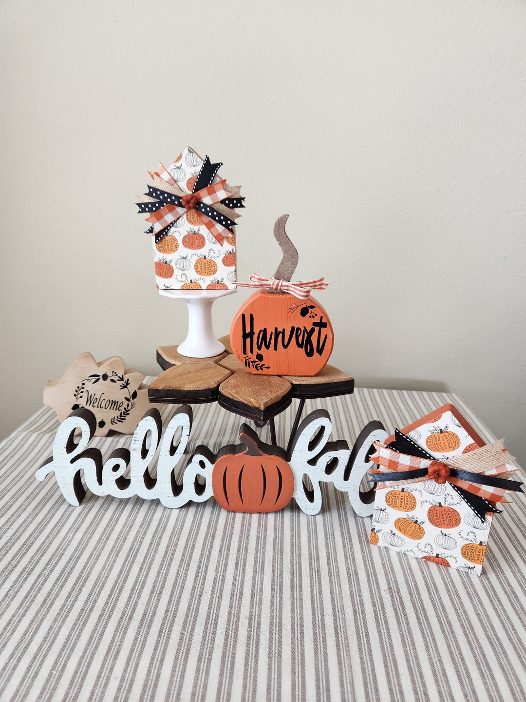 Mini Decorative Wooden House, Halloween Mini House, Fall/autumn Decor ...