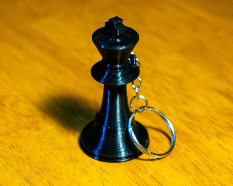 King Chess Piece - Keychain - White or Black - Etsy