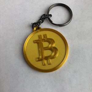 Bitcoin Keychain Golden/silver/glow in the Dark 3D Printed - Etsy