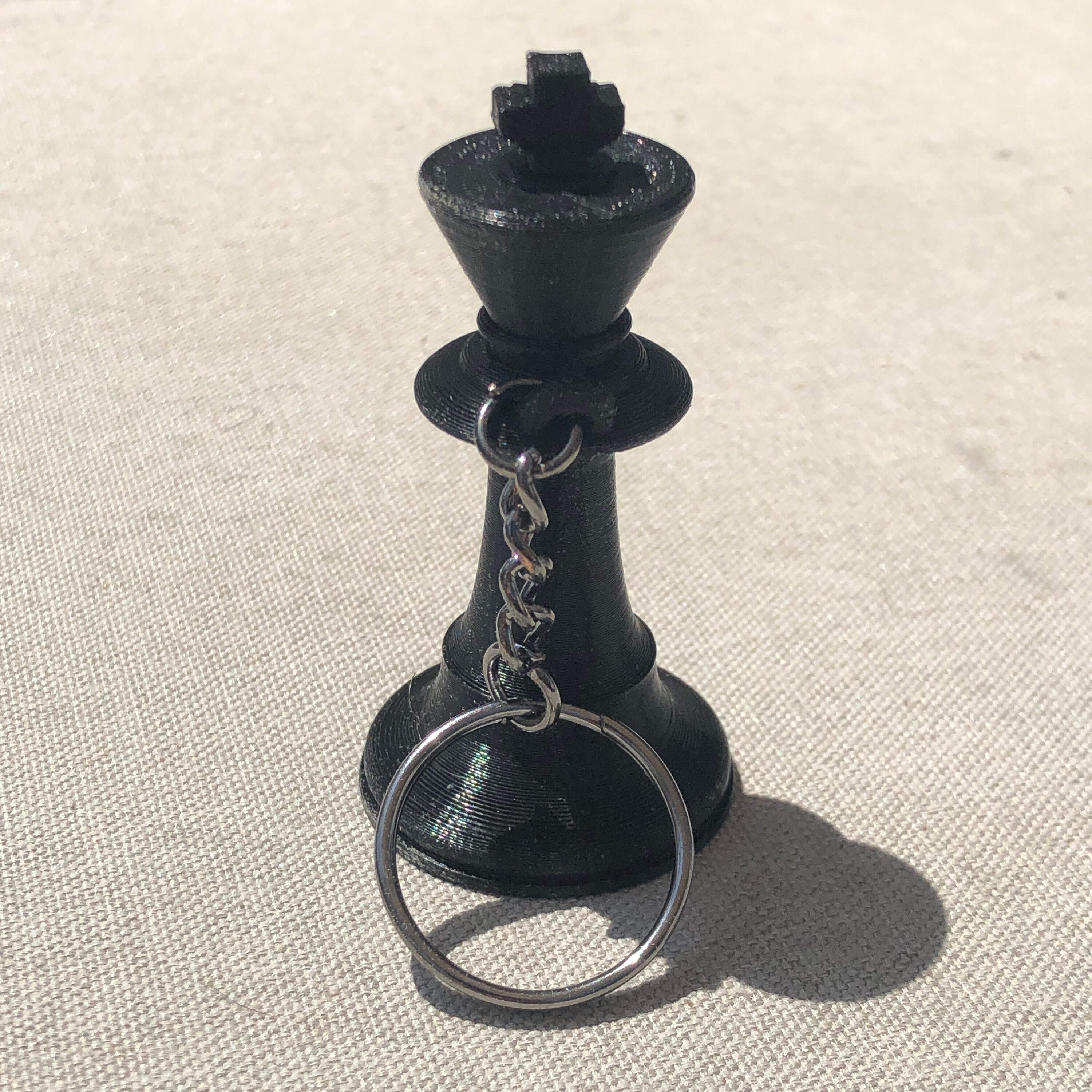 King Chess Piece Keychain White or Black - Etsy
