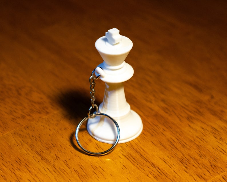 King Chess Piece - Keychain - White or Black - Etsy
