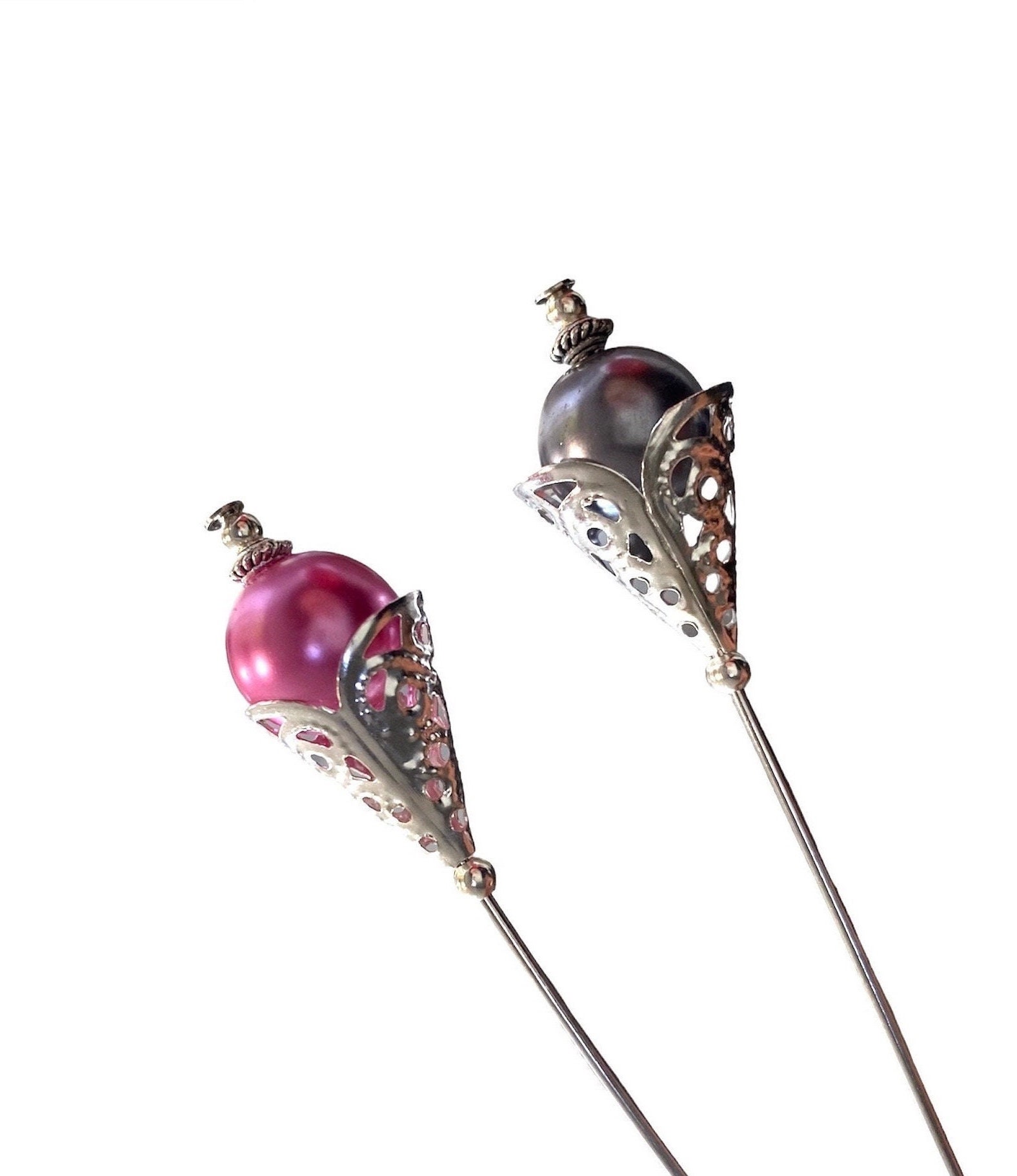 Hat Pins for Women, Beautiful Designs in a Choice of Length , Long Hat ...