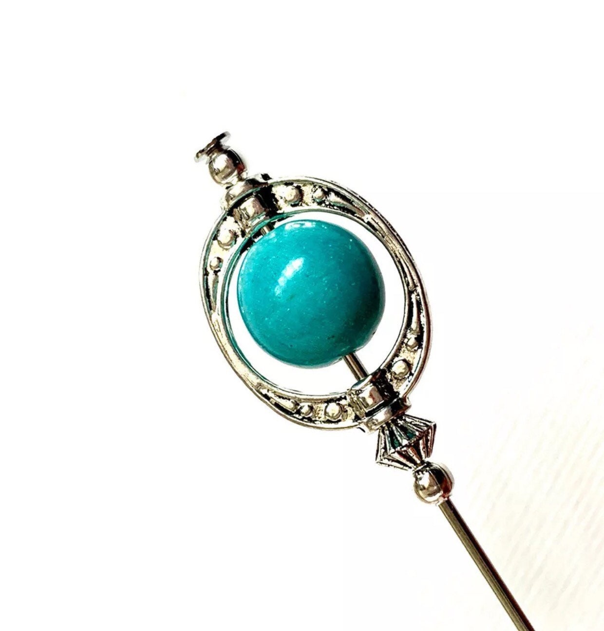 Beautiful Hat Pin,black Hat Pin, Black Onyx Pin, Vintage Style Hat Pin ...