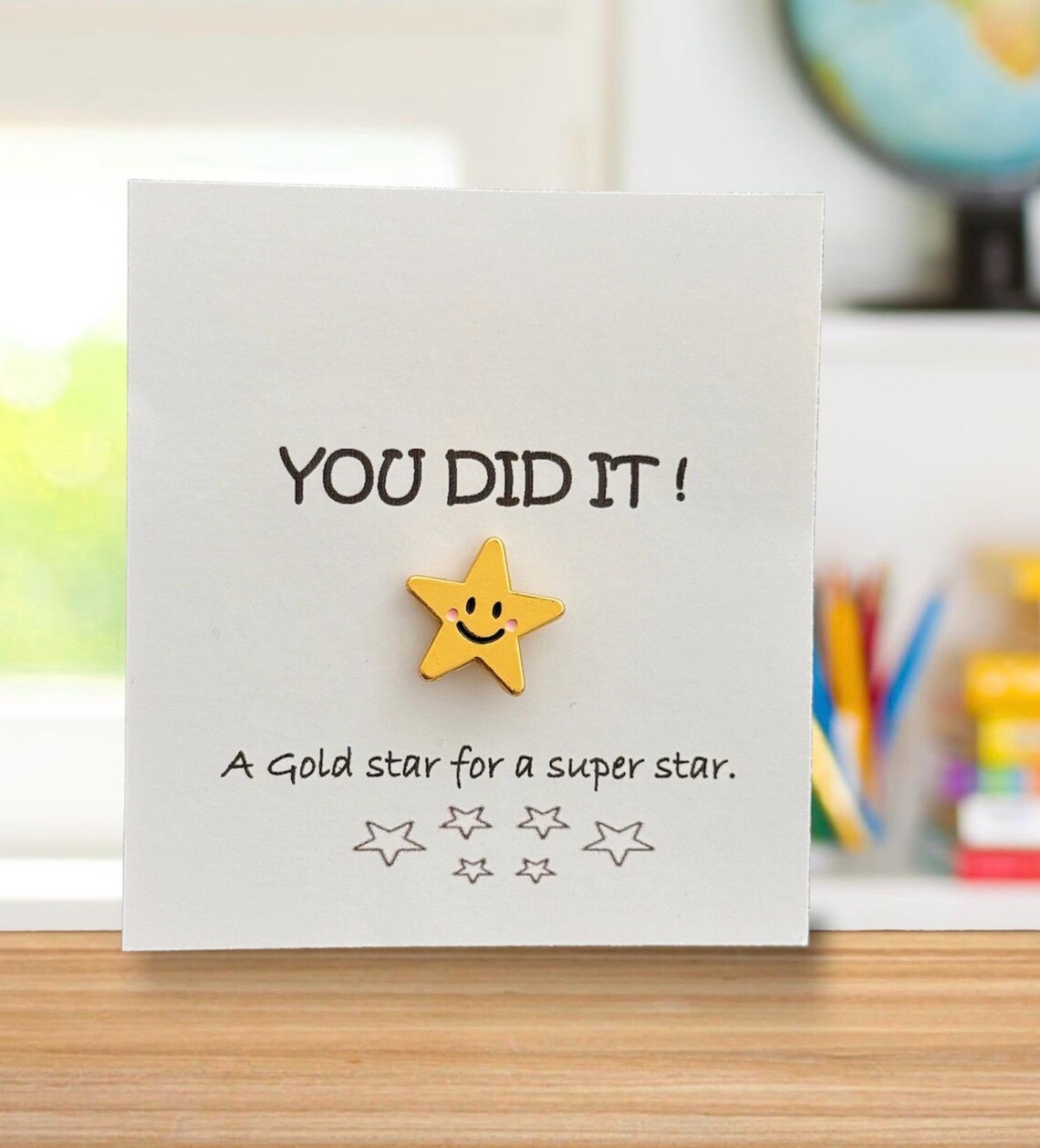 Gold Star Pin Badge, Youre a Star, Congratulations Gift, You Did It ...