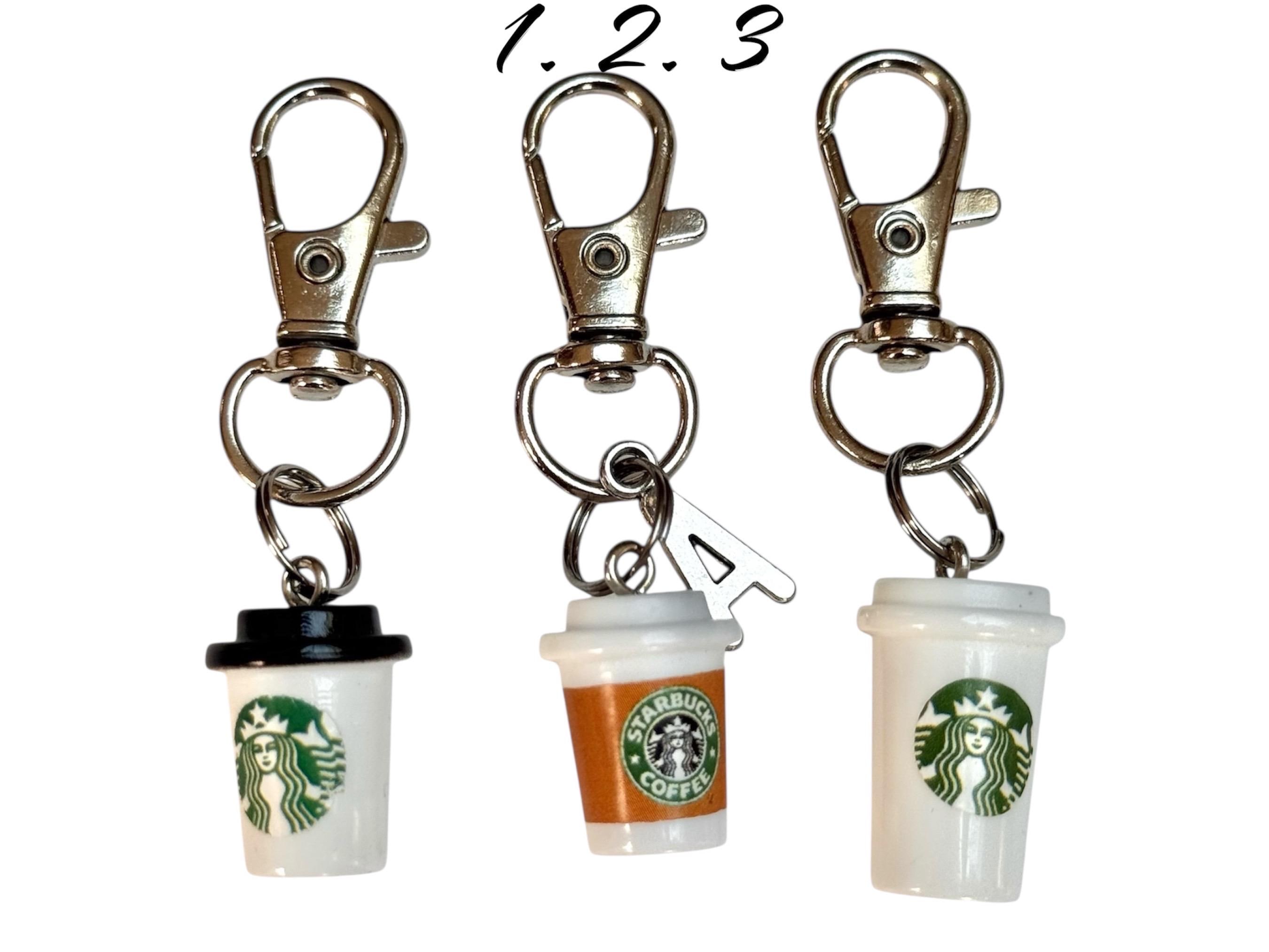 Personalised Mini Coffee Cup Keyring, Miniature Coffee Mug Keyring ...