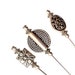 Tibetan Silver Hat Pins, Vintage Antique Style, Stick Pins, Lapel Pins ...