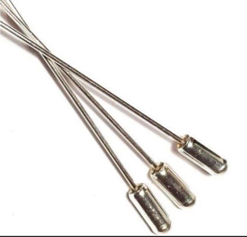 Tibetan Silver Hat Pins Long Stick Pins Silver Lapel Pins in a Choice ...