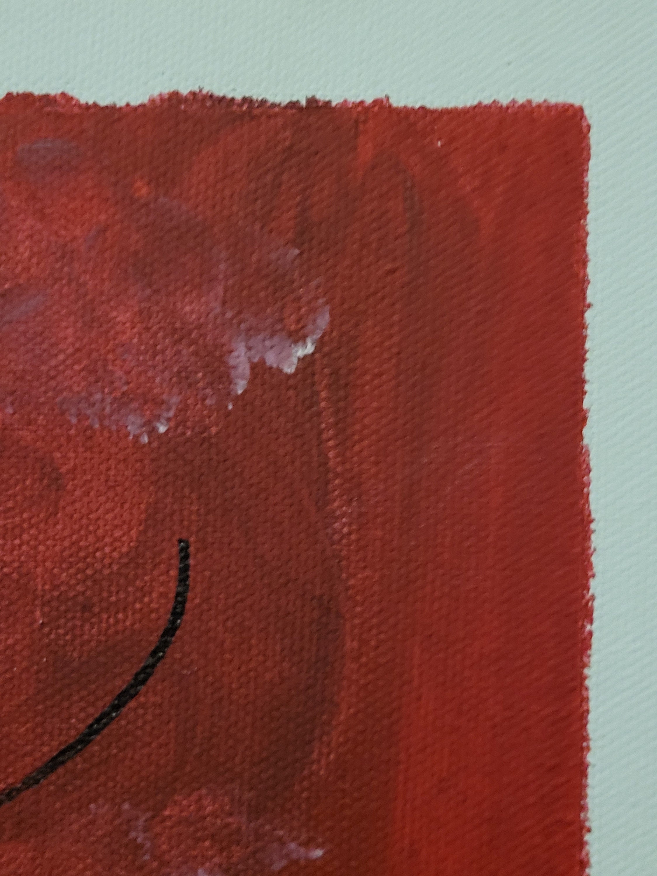 11X14 the Red Scale Acrylic Painting on Canvas Wall Hanging - Etsy