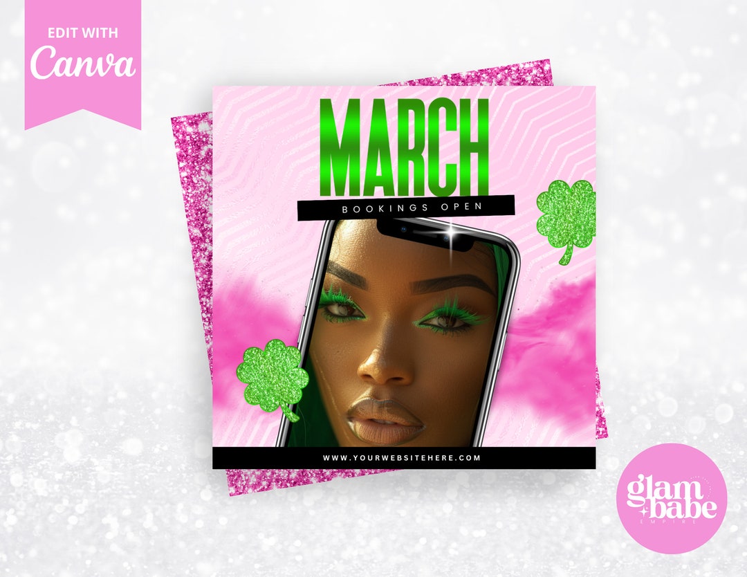 March Bookings Flyer, New Bookings Flyer, Book Now Flyer, Appointments ...