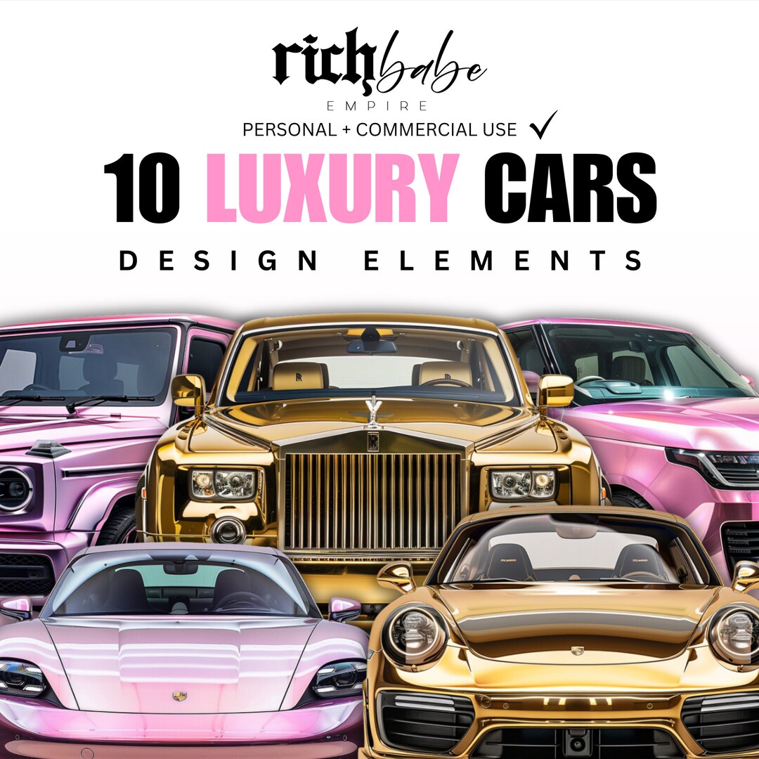10 Luxury Car Design Elements, Design Assets Bundle, Luxury Cars, Car ...