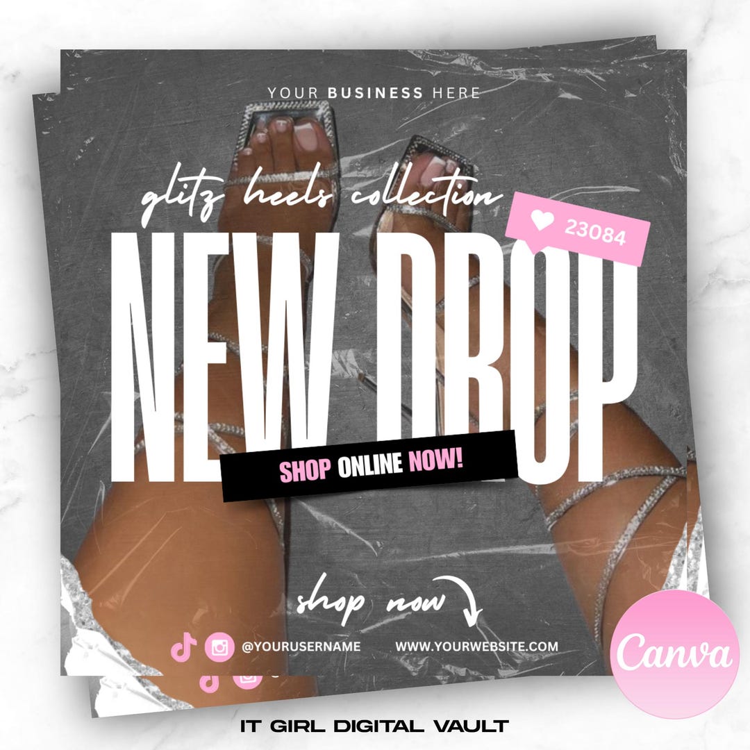 Editable Shoes Flyer, Boutique Flyer, New Arrivals Flyer, Shop Now ...