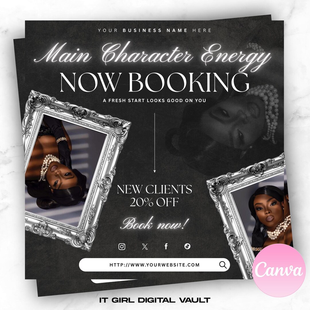 Editable New Bookings Flyer: Canva Template - Etsy