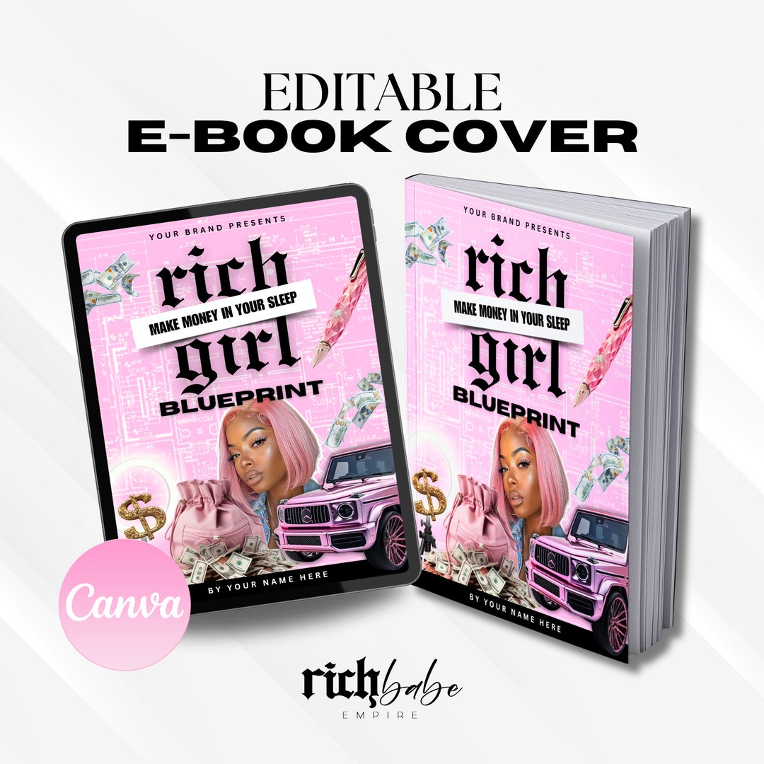 Editable E-book Cover, Digital Book Cover Only, Canva Template, PLR E ...