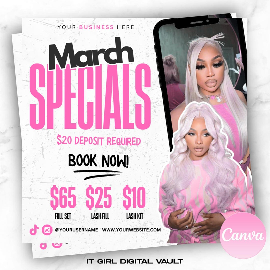 Editable March Bookings Flyer, New Bookings Flyer, Book Now Flyer ...