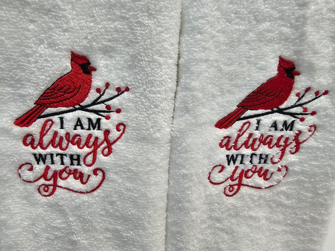 Cardinal Towels Set of 2 - Etsy