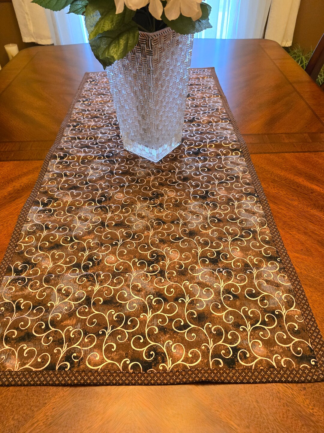Cocoa and Copper Table Runner - Etsy