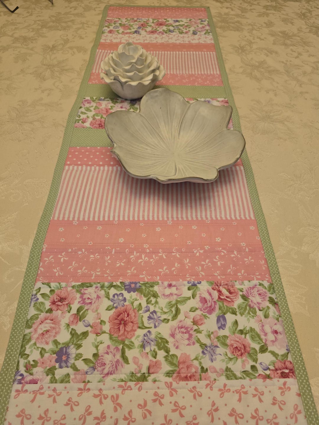 Table Runner Pastel Shades 17.5" X 29" - Etsy
