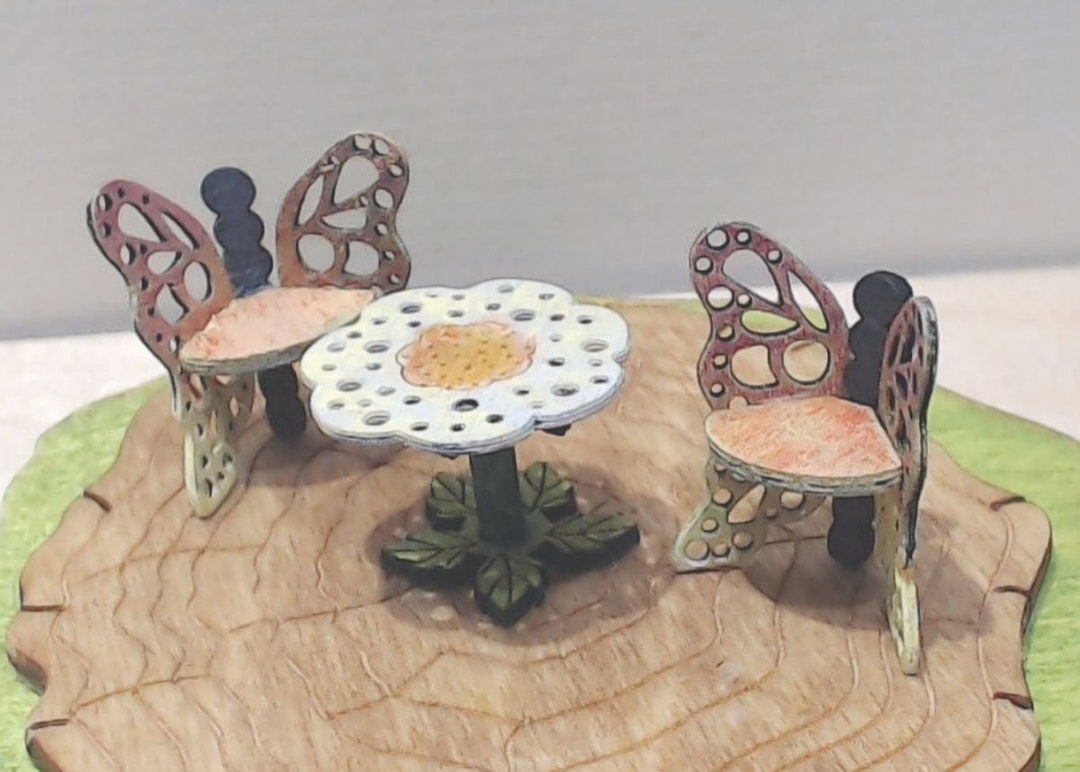 Quarter Scale Butterfly Table and 2 Chairs - Etsy