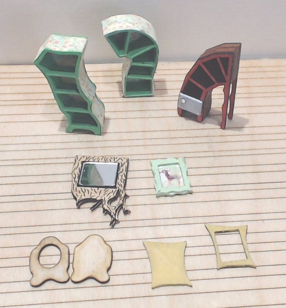 Quarter Scale Whimsical Wonky Furniture Kits, - Etsy